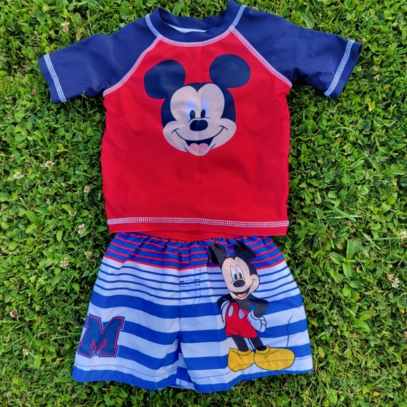 Disney | Swim | Boys Mickey Mouse Swimsuit Outfit Disney Junior 2m ...